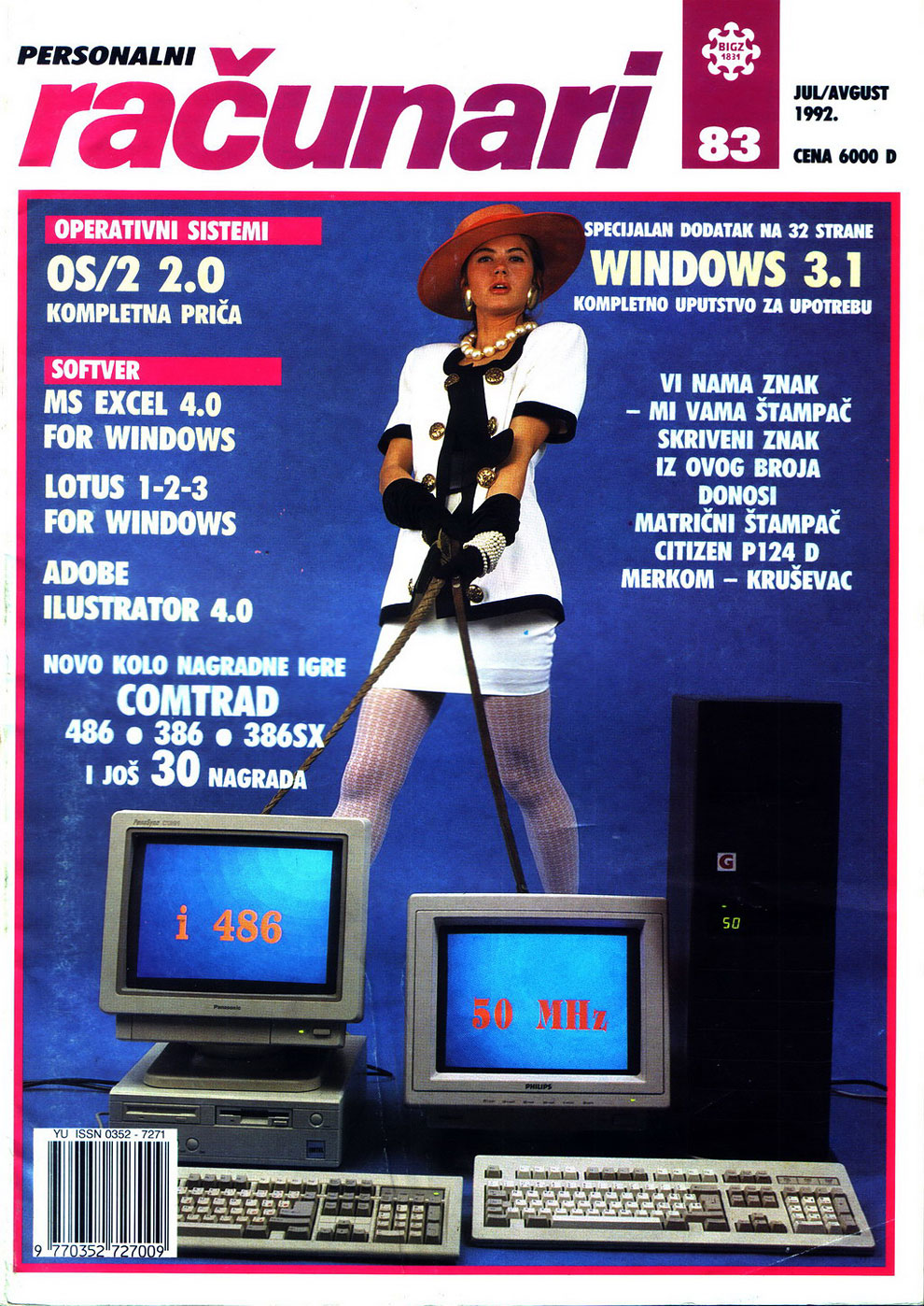 Vintage Yugoslavian Computer Magazine Cover Girls Of The 1980s-90s ...
