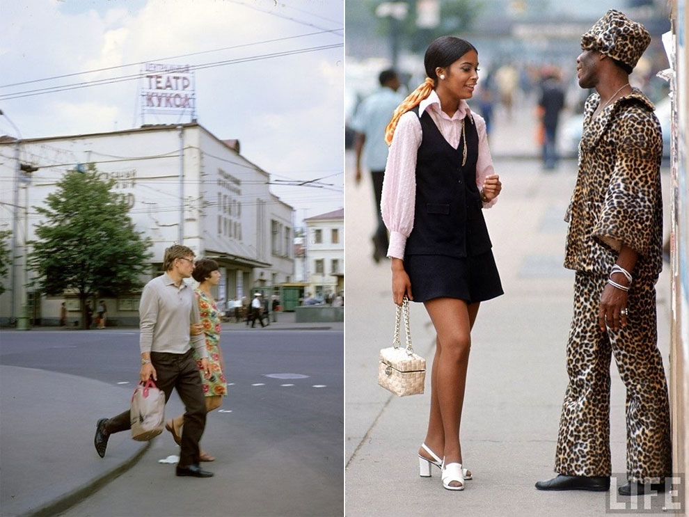 Moscow vs New York: Visual Comparison Of Two Big Cities 45 Years Ago ...