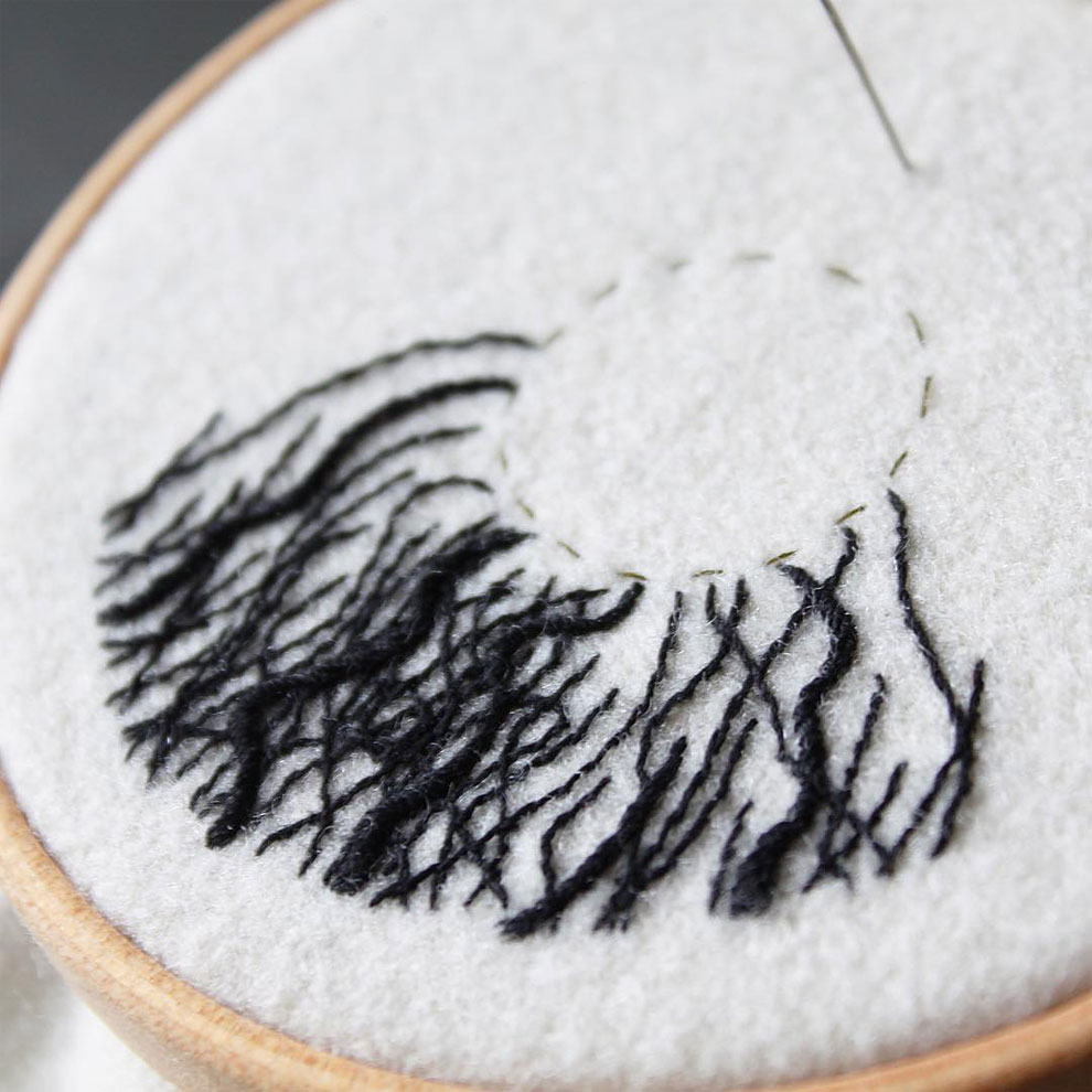 Superb Minimalist Botanical Embroideries By Adam Pritchett » Design You ...