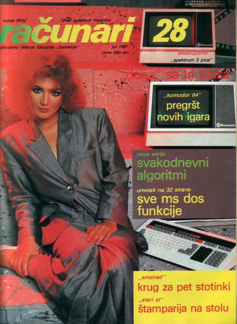 Vintage Yugoslavian Computer Magazine Cover Girls Of The 1980s-90s ...