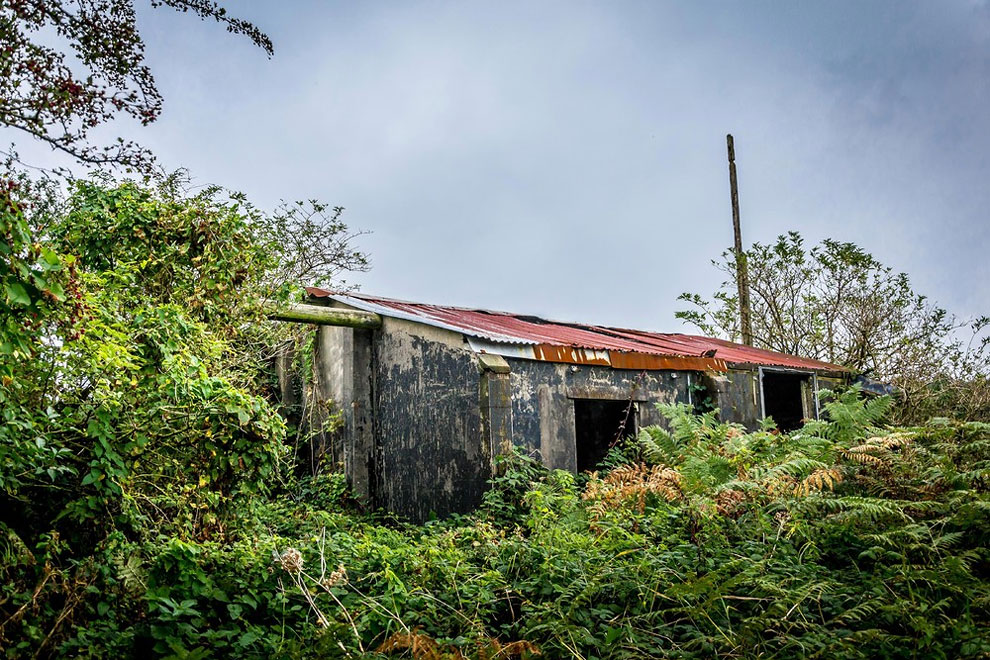 Series Of Shots Show The Abandoned Bare Steel Infrastructure Of The ...