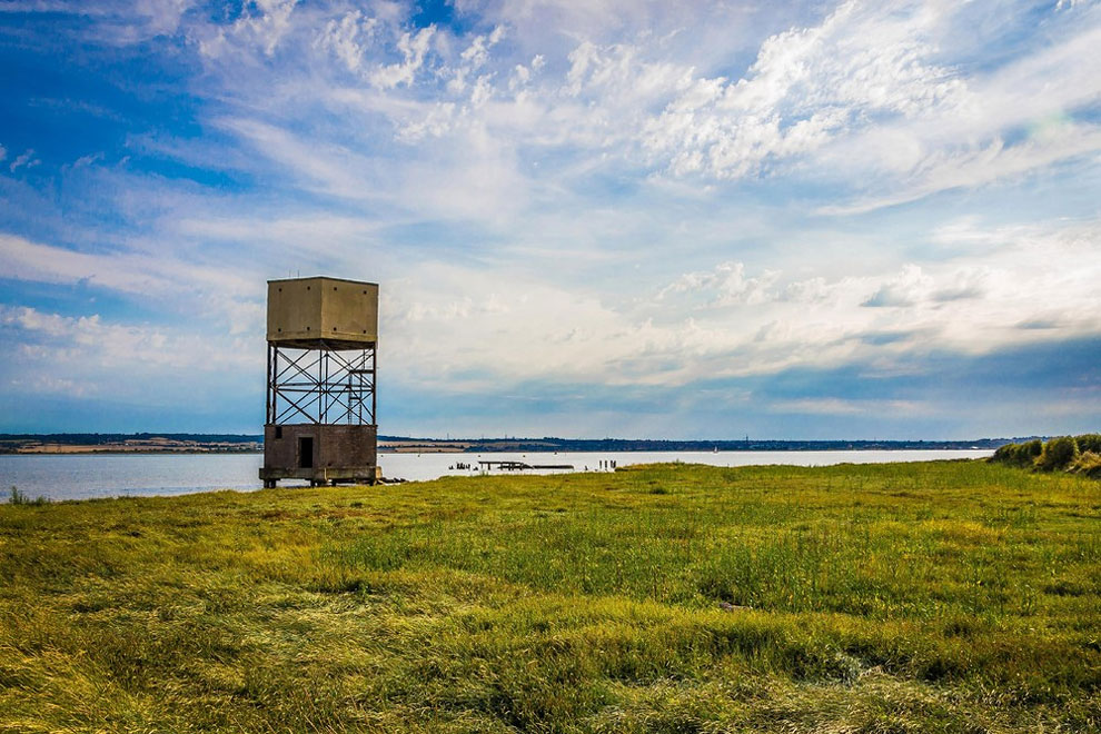 Series Of Shots Show The Abandoned Bare Steel Infrastructure Of The ...