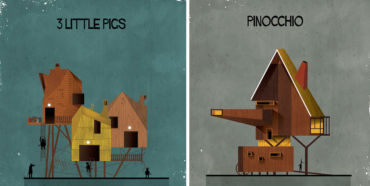 Architect Imagines The Homes Of Fairy Tale Characters » Design You ...