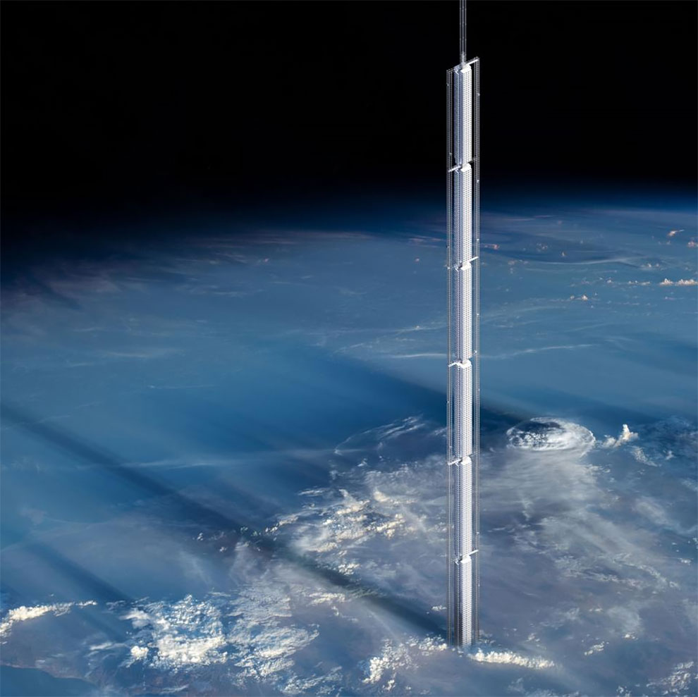 New York Architects Plan Enormous Skyscraper Hanging From An Asteroid ...