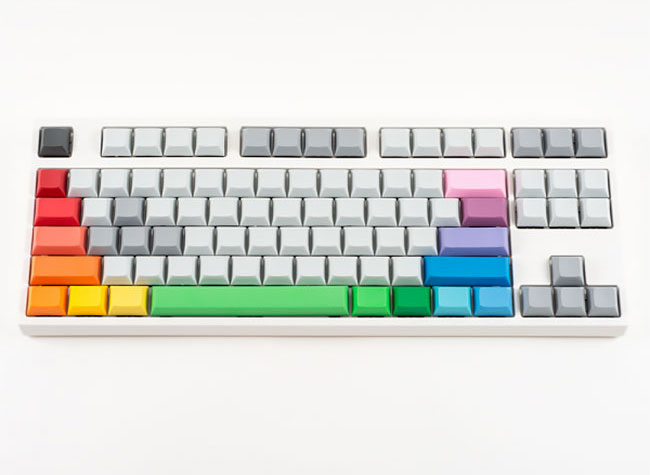 A Minimal, Multi-Colored Keyboard That Would Brighten Up Your Work Day ...