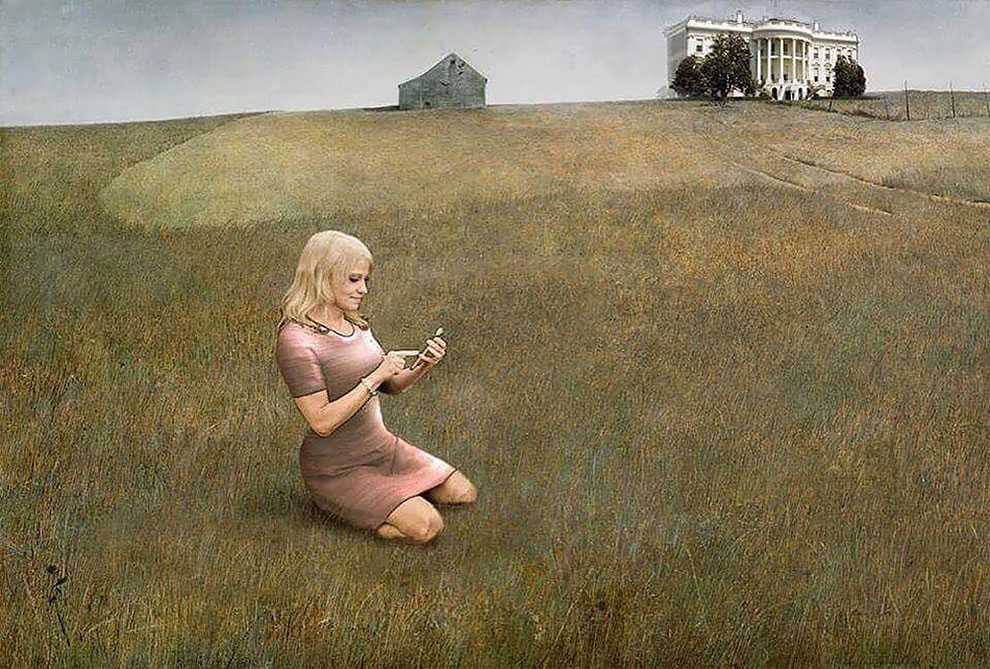 The Artist Who Put Kellyanne Conway In An Andrew Wyeth Painting ...