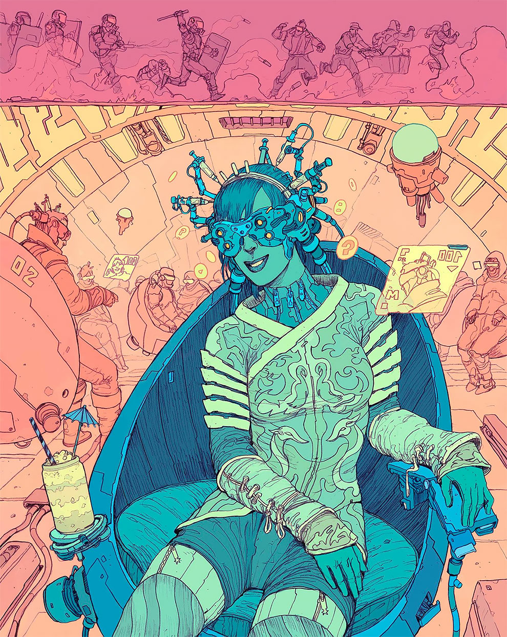 The Future Is Now: Cyberpunk Illustrations Of A Dystopian Future ...