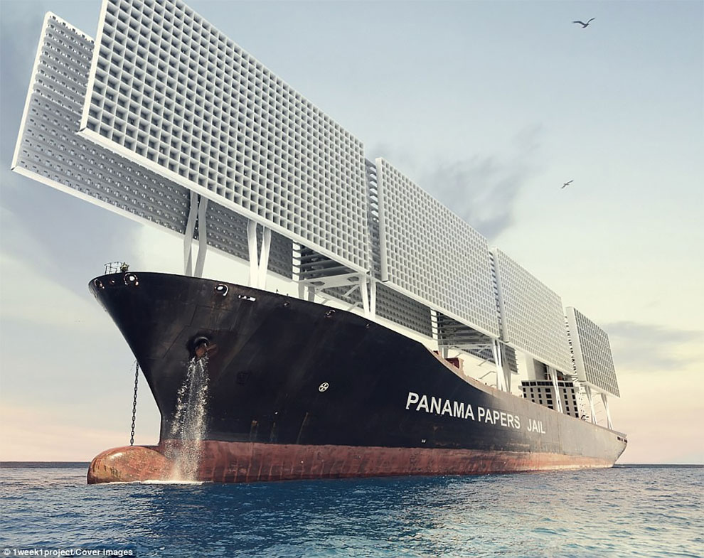 Architects Create Concept Prison Ship That Can Hold 3,300 Tax-Avoiders ...
