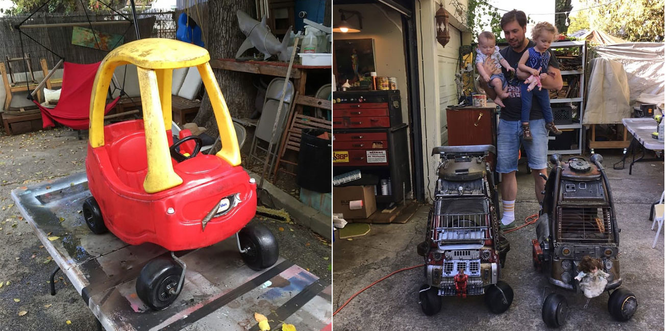 Super Dad Turns Cars Meant For Kids Into Something Straight Out Of Mad ...