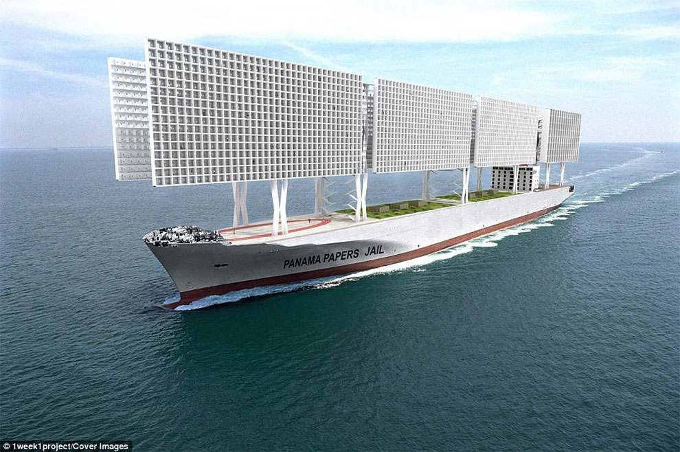 Architects Create Concept Prison Ship That Can Hold 3,300 Tax-Avoiders ...