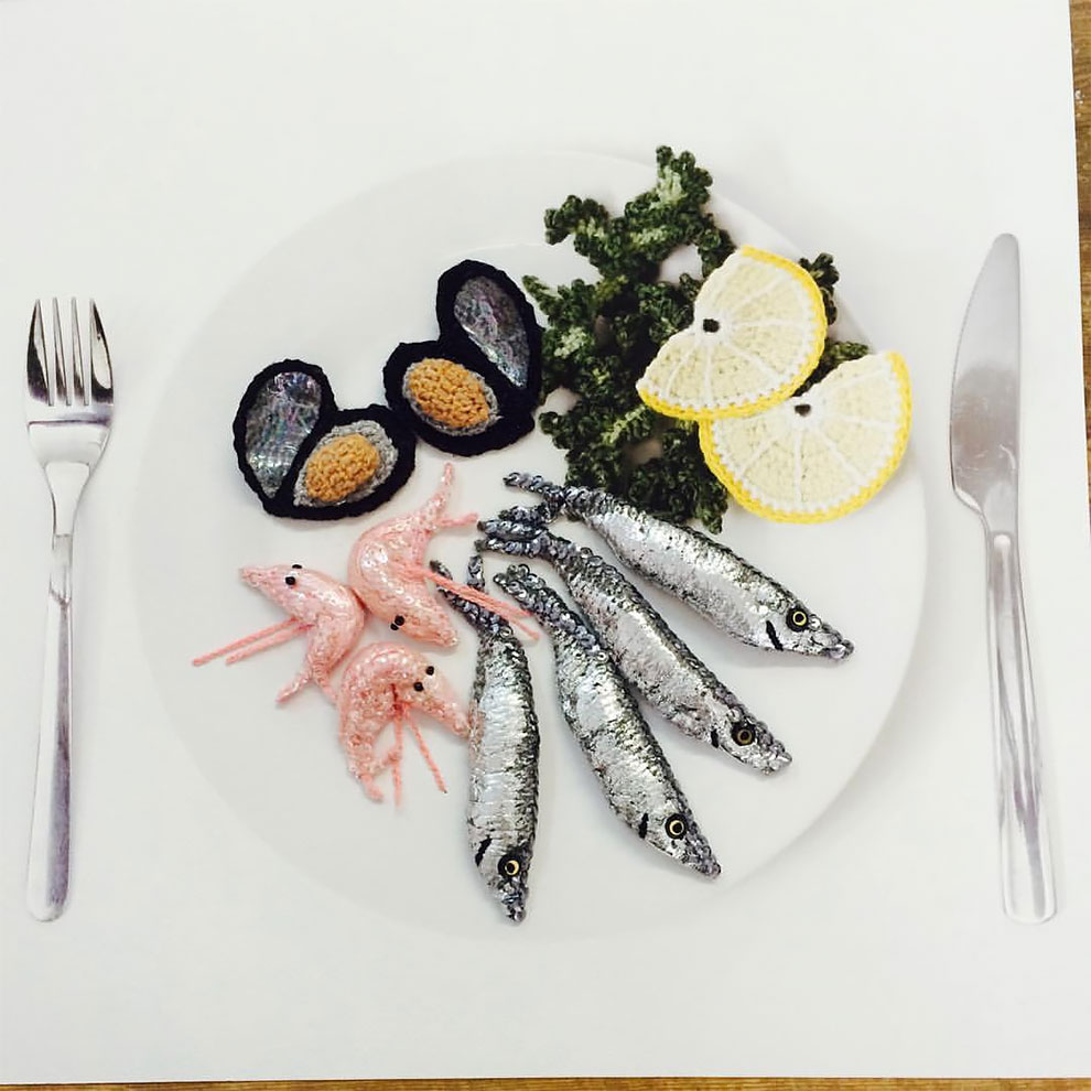 Crocheted Food Art By Kate Jenkins » Design You Trust — Design Daily ...