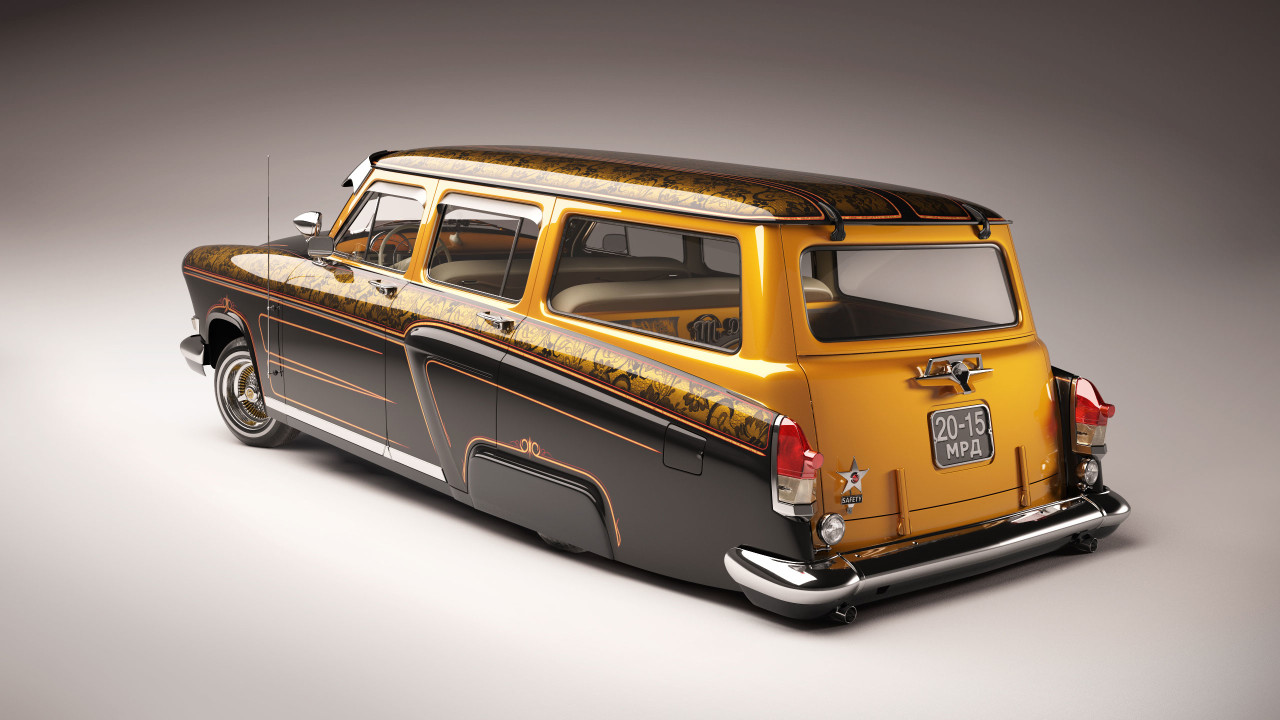 Artist Turn Original Russian GAZ-22 “Volga” Into The Stunning Lowrider ...