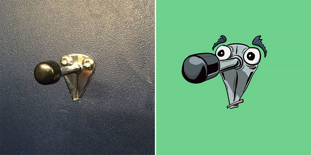Artist Draws Faces He Sees In Everyday Objects » Design You Trust ...