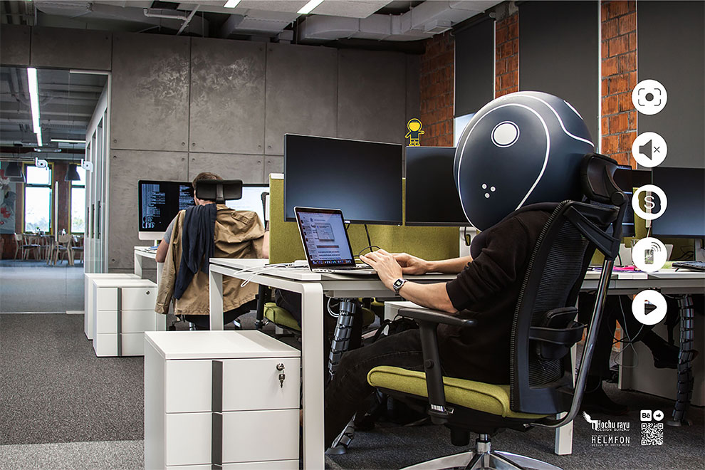 This Oversized Helmet Is Designed To Block Out Noise In The Workplace ...