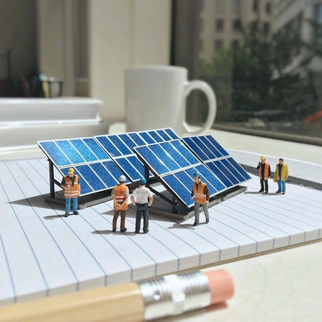 Miniature Scenes Set Amongst Office Supplies By Derrick Lin » Design ...