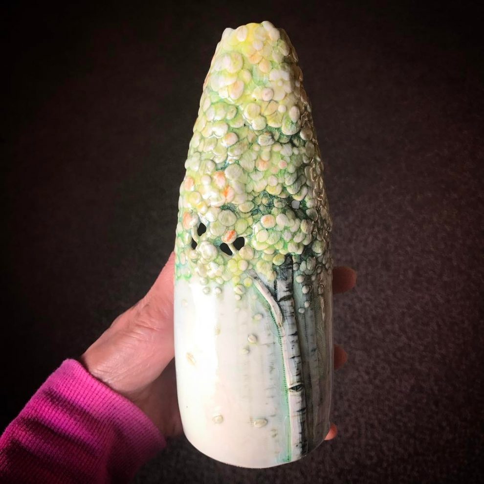 Artist Heesoo Lee Makes Beautiful Aspen Trees Grow On Delicate Ceramic ...