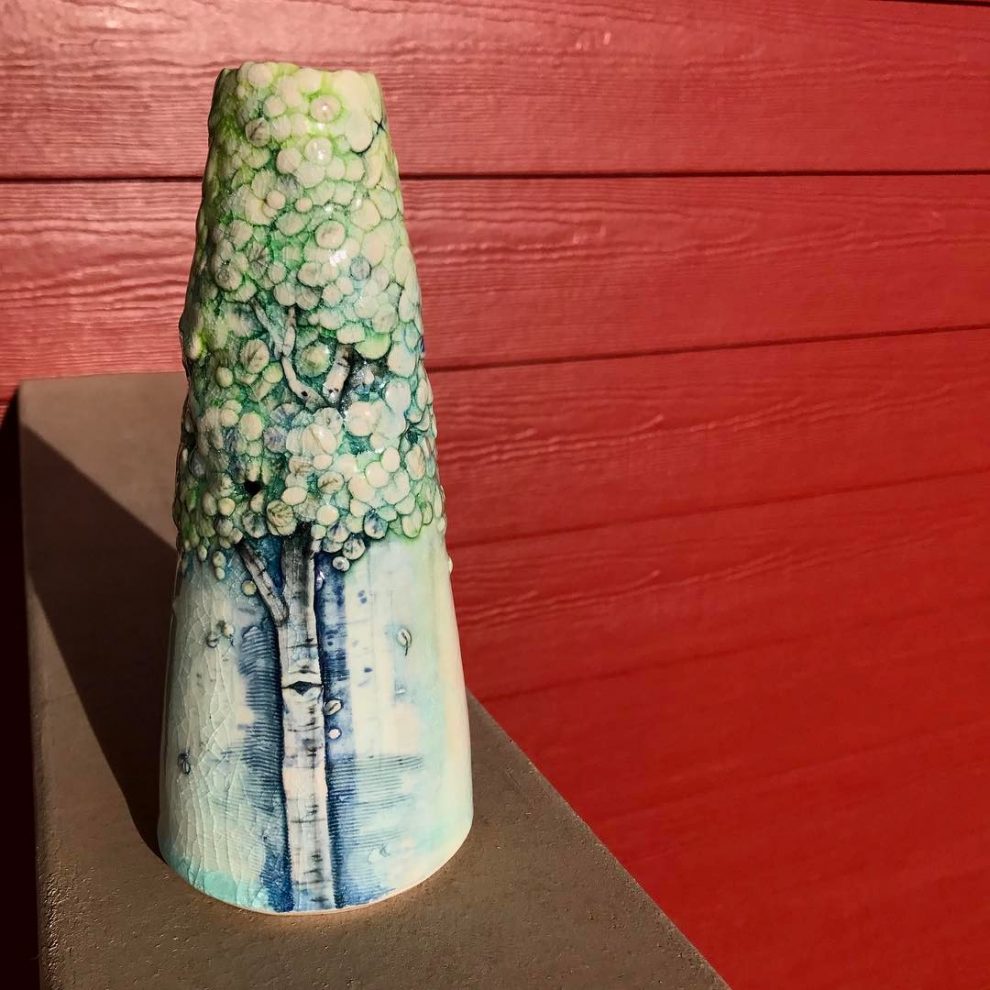 Artist Heesoo Lee Makes Beautiful Aspen Trees Grow On Delicate Ceramic ...