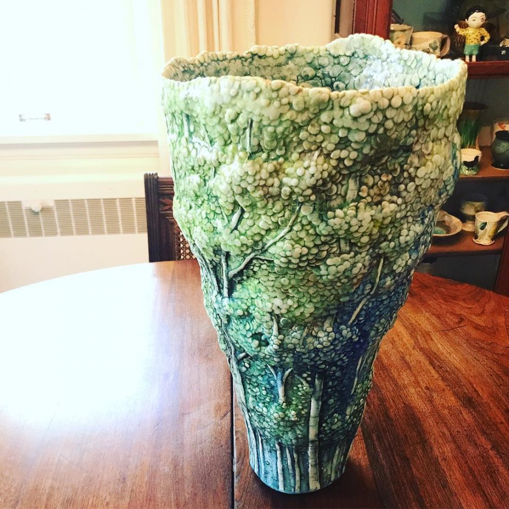 Artist Heesoo Lee Makes Beautiful Aspen Trees Grow On Delicate Ceramic ...