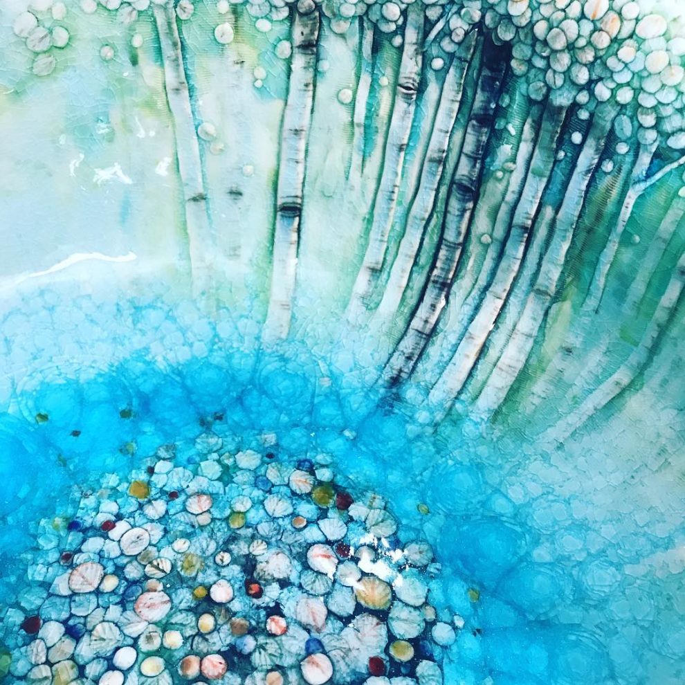 Artist Heesoo Lee Makes Beautiful Aspen Trees Grow On Delicate Ceramic ...