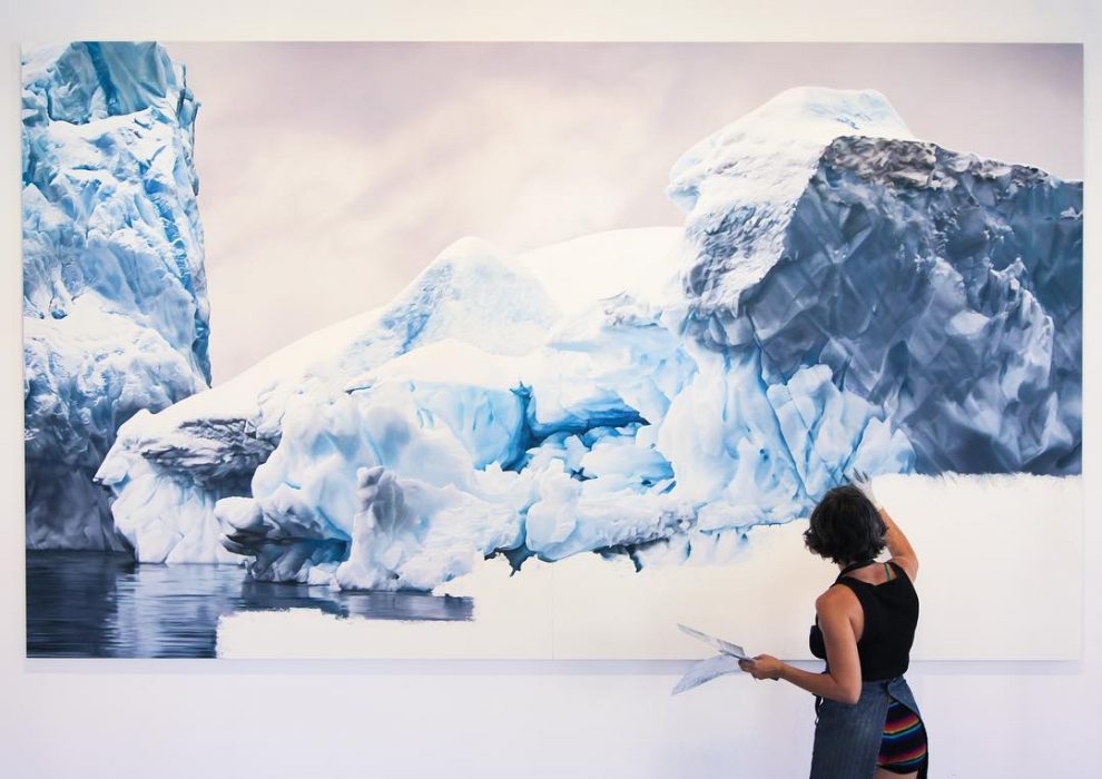 Artist’s Amazing Pastels Show The Eerie Life Of Floating Iceberg Giants ...