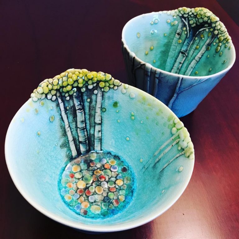 Artist Heesoo Lee Makes Beautiful Aspen Trees Grow On Delicate Ceramic ...
