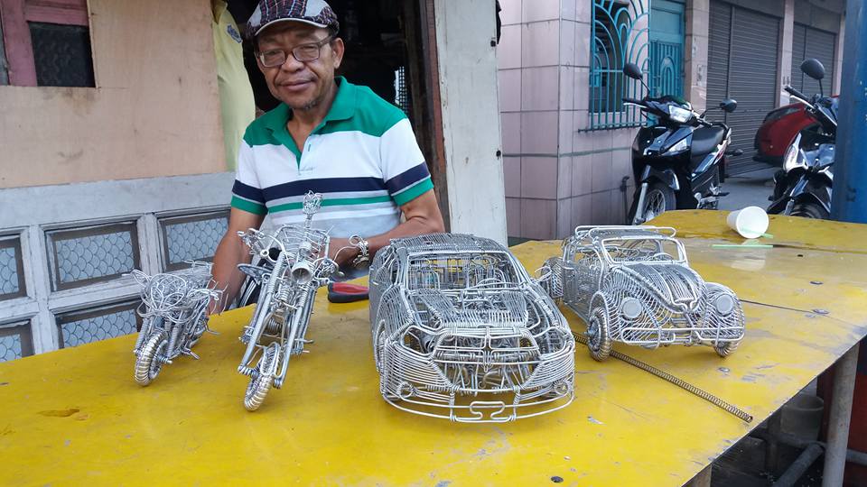 52-Year-Old Filipino Driver Uses Aluminum Wires To Create Amazing Works ...