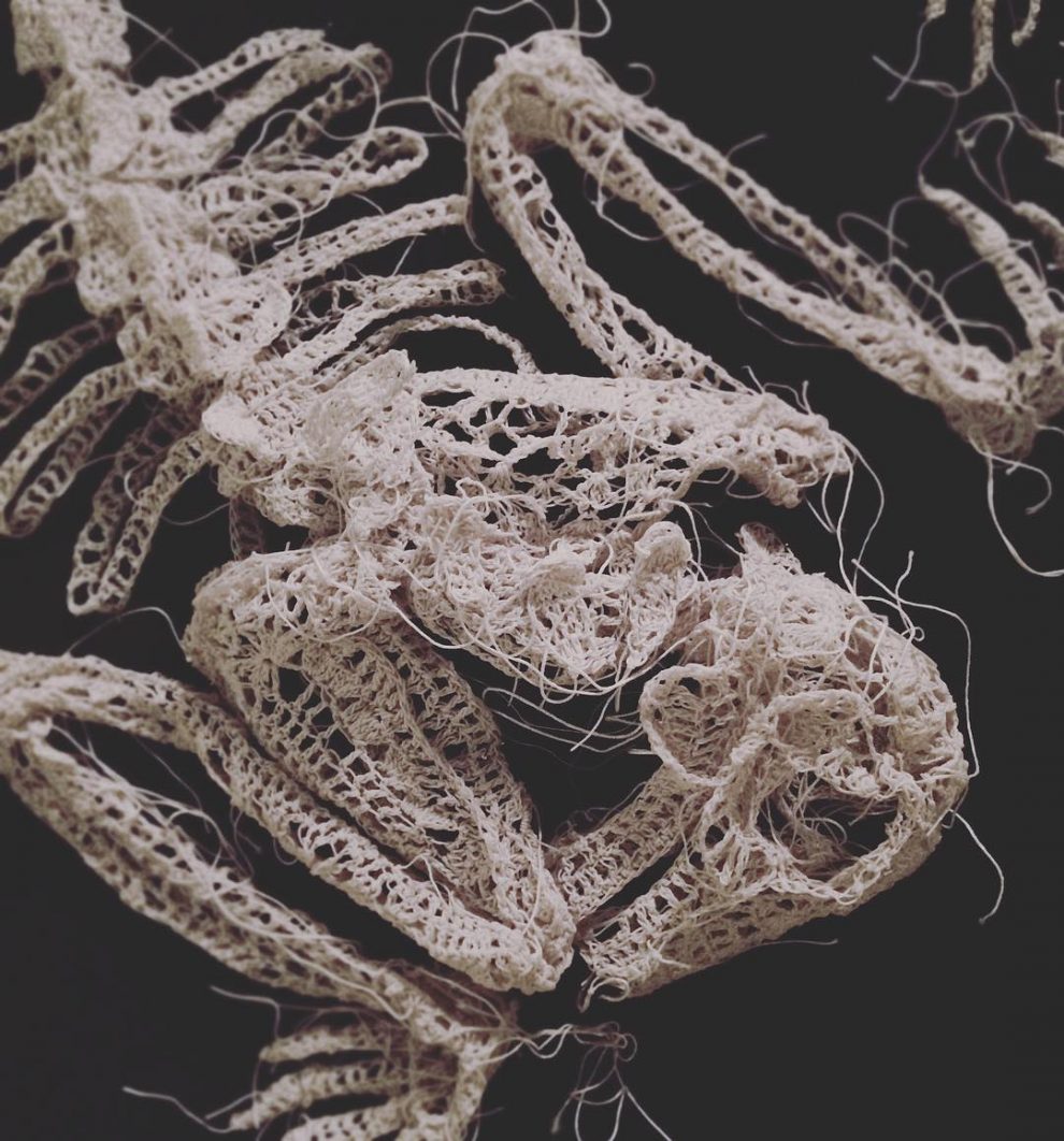 Brittle Skeletons Crocheted From Discarded Textiles By Caitlin ...