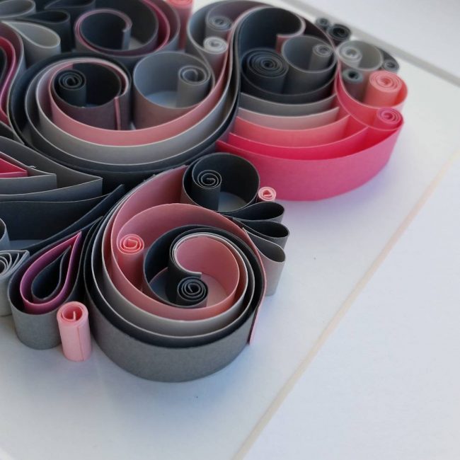 Colorful Paper Quilled Florals Burst From Delicate Line Drawings ...