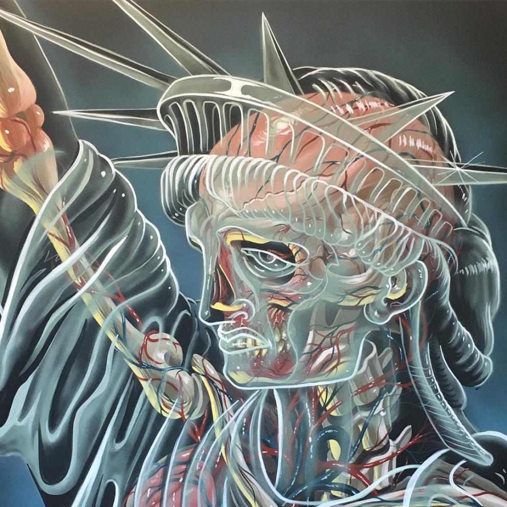 Street Art “Surgeon” Cuts Open Cartoon And Media Characters To Reveal ...