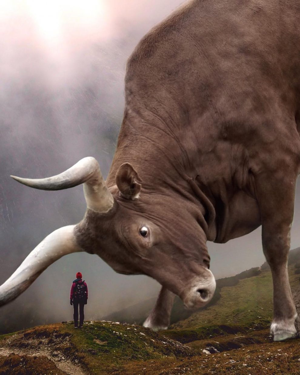 “Giant Animals And Tiny Humans”: Breathtaking Surreal Photo ...