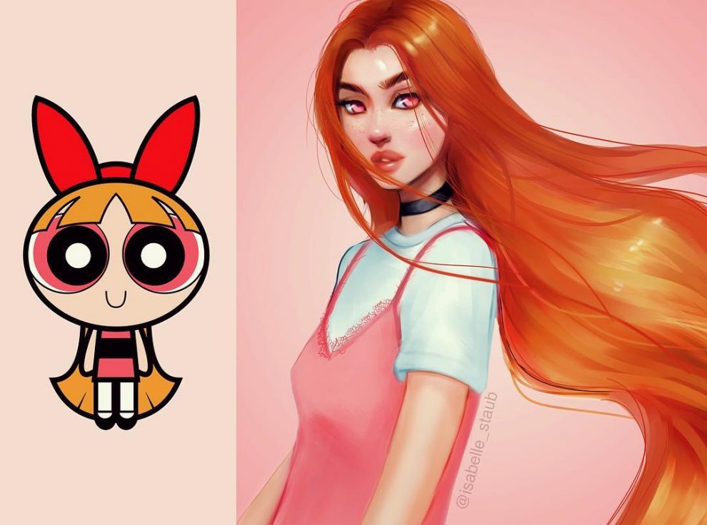 Illustrator Repaints Cartoon Characters In Her Unique Style, And They ...