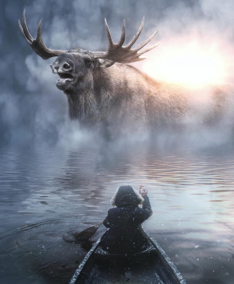 “Giant Animals And Tiny Humans”: Breathtaking Surreal Photo ...