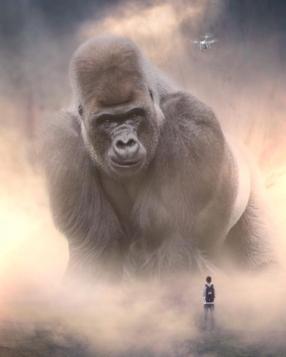 “Giant Animals And Tiny Humans”: Breathtaking Surreal Photo ...