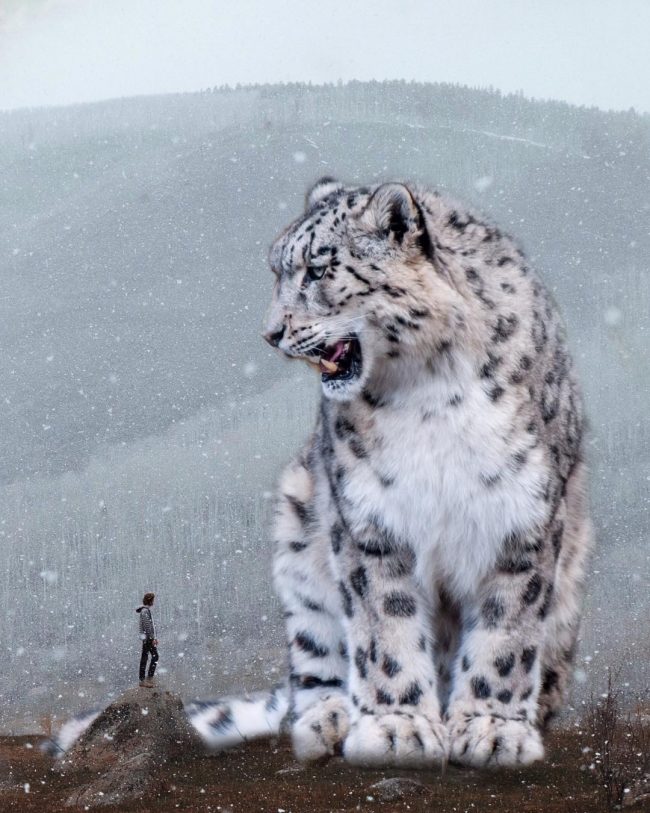 “Giant Animals And Tiny Humans”: Breathtaking Surreal Photo ...