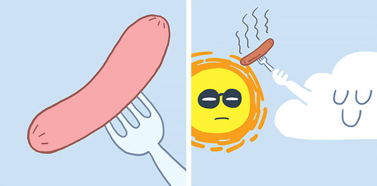 Artist Created These Funny Comics After The Sun Blocked His Beautiful ...