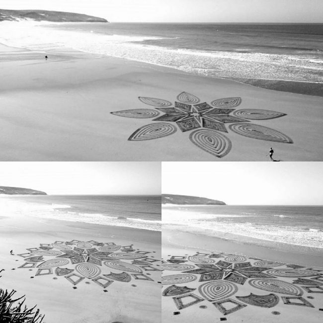 Brilliant & Colossal Sand Drawings By Sam Dougados » Design You Trust ...