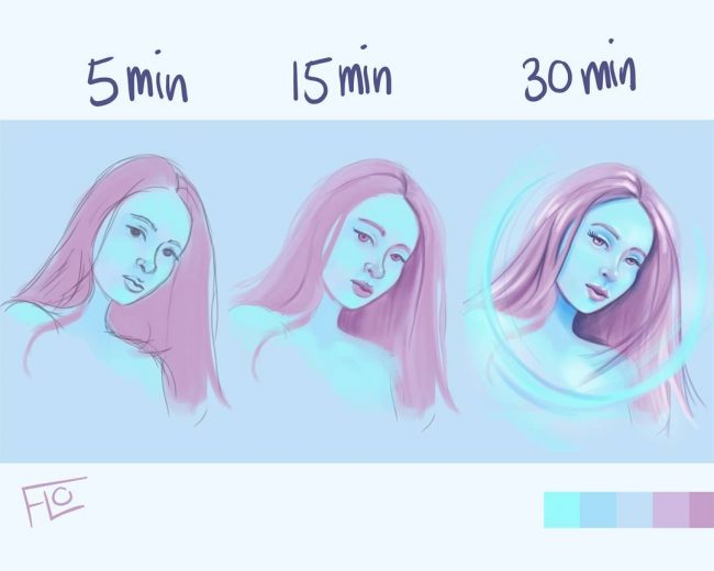 Digital Artist Shows You How Much Time She Takes To ‘Perfect’ Each ...