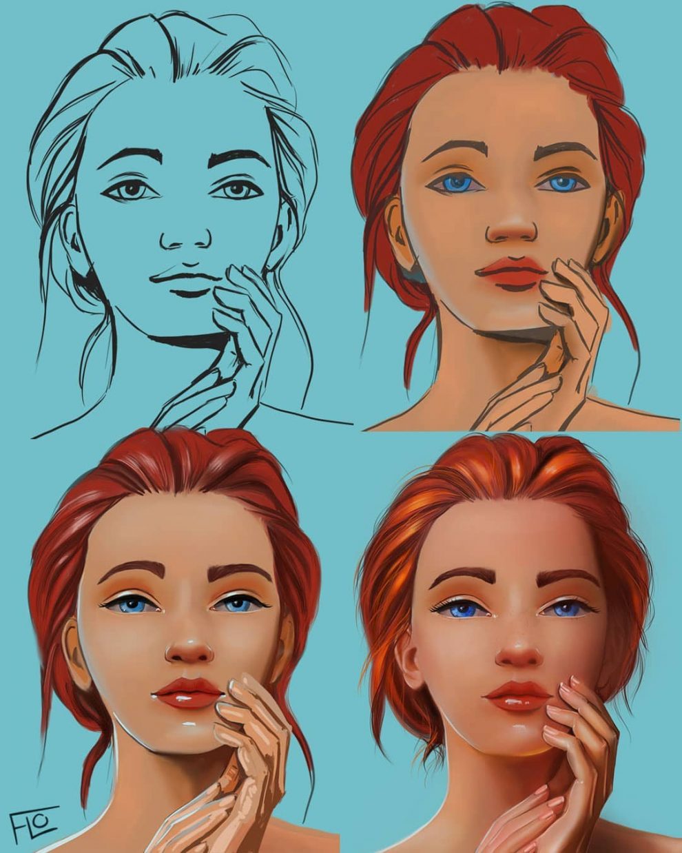 Digital Artist Shows You How Much Time She Takes To ‘Perfect’ Each ...