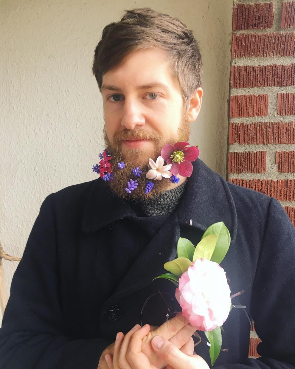 Men Have Started Decorating Their Beards With Flowers For Spring ...