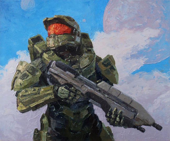 Artist Pays Homage To Classic Video Games With Awesome Oil Paintings ...