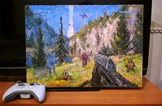 Artist Pays Homage To Classic Video Games With Awesome Oil Paintings ...