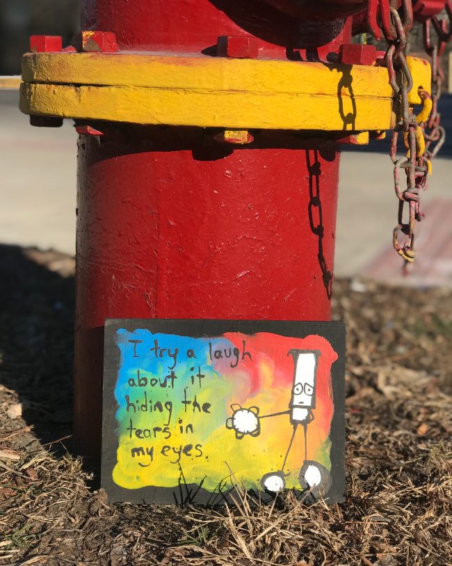 Artist Leaves His Paintings For People To Find After Getting Rejected ...