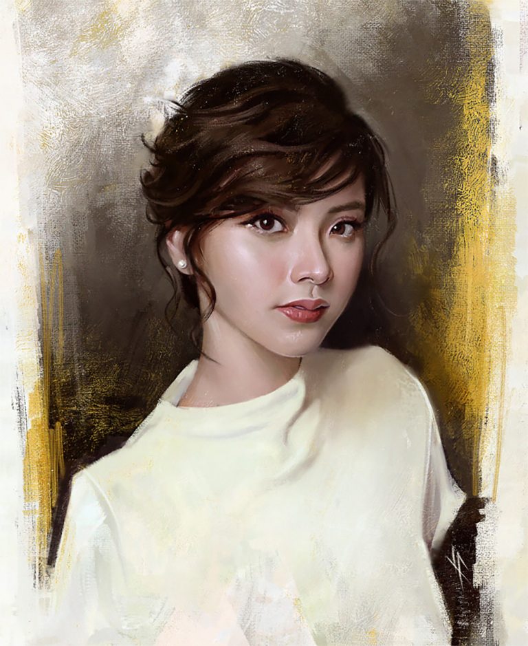 Female Portrait Illustrations By Justine Florentino » Design You Trust ...