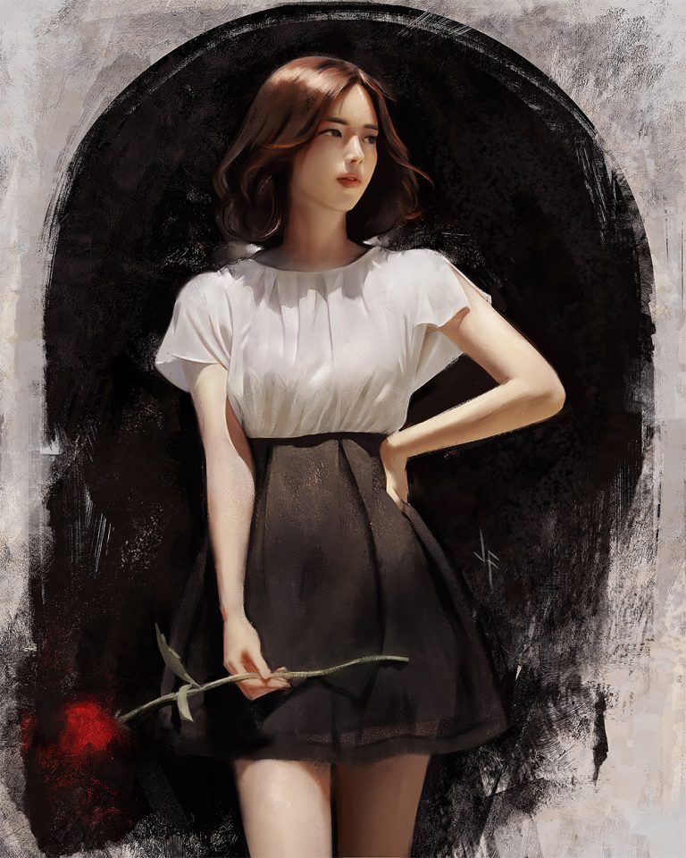 Female Portrait Illustrations By Justine Florentino » Design You Trust ...