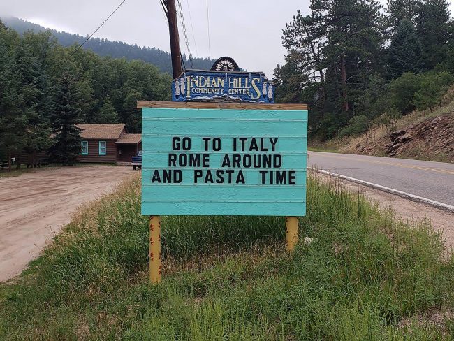 Someone In Colorado Is Putting Up The Funniest Signs Ever » Design You ...