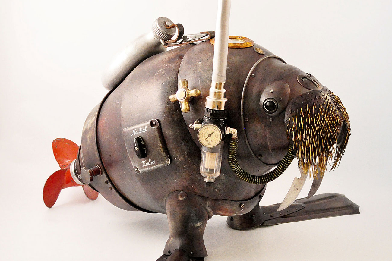 Amazing Brand New Steampunk Sculptures From Trash By Artūras » Design ...