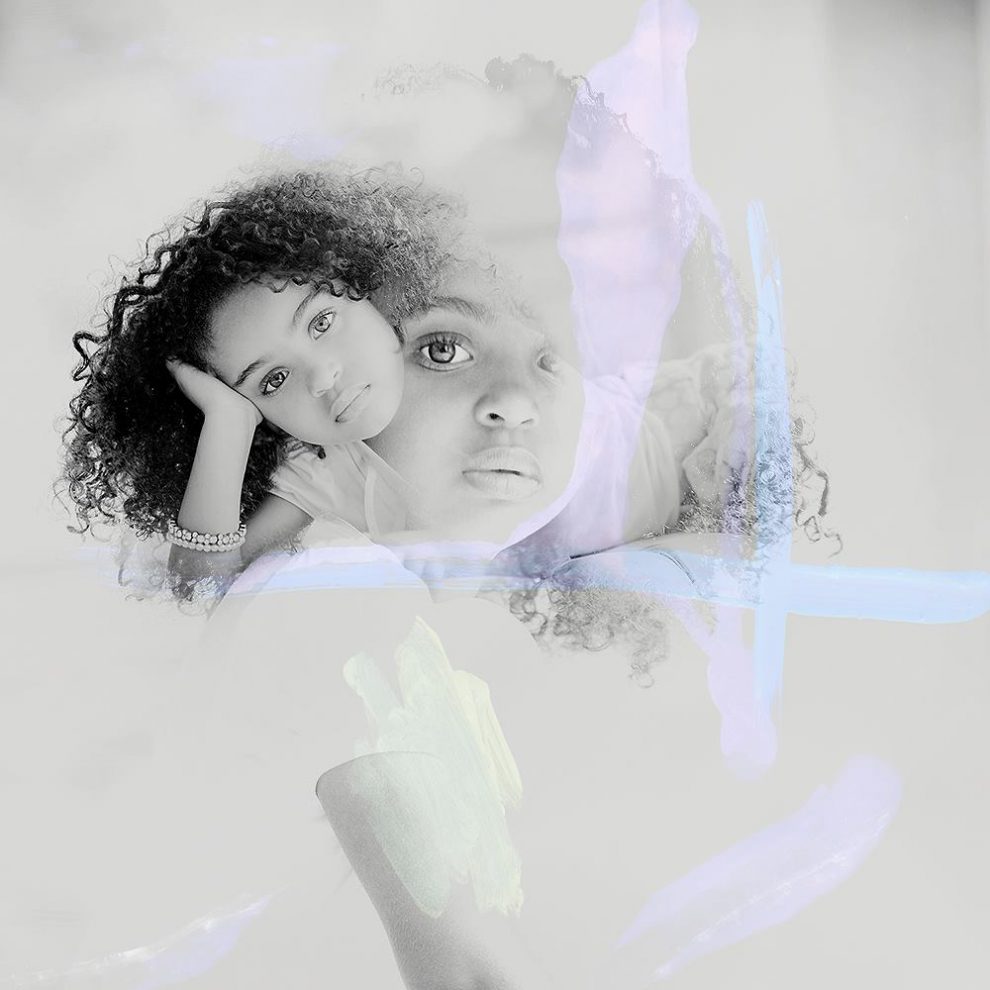 Digitally Altered Portraits Superimposed With Flowers, Antique Patterns ...