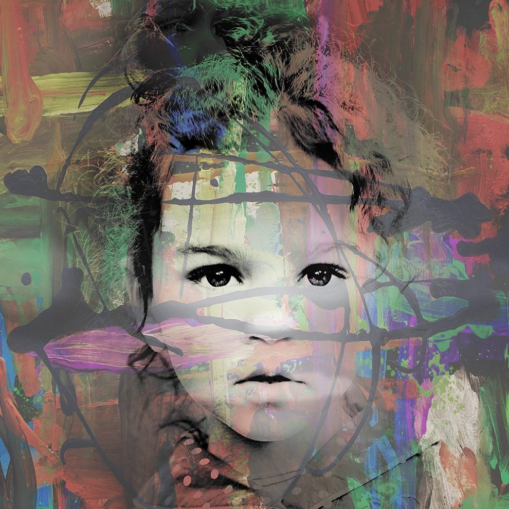 Digitally Altered Portraits Superimposed With Flowers, Antique Patterns ...