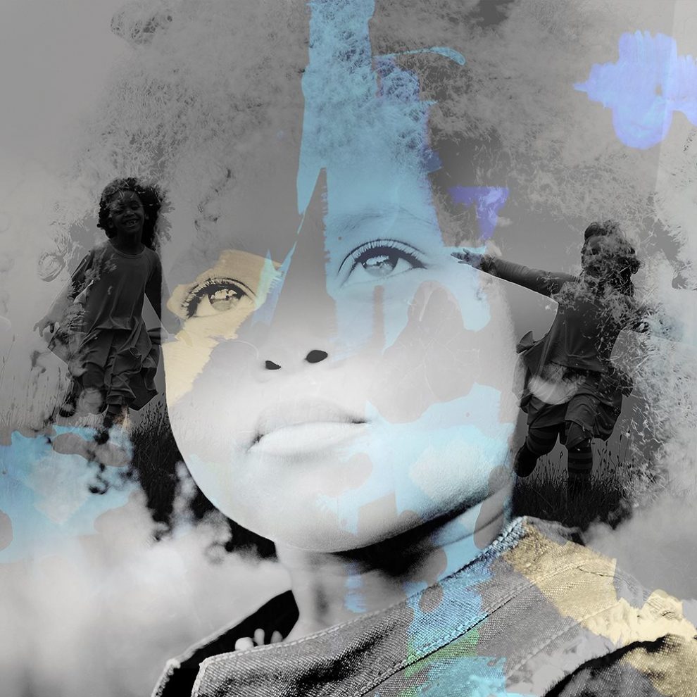 Digitally Altered Portraits Superimposed With Flowers, Antique Patterns ...