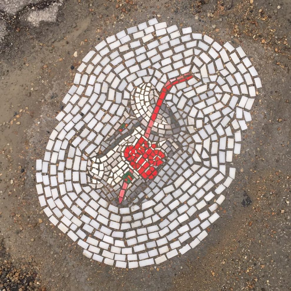 Meet The Arist Filling Potholes With Mosaics Of NYC Vermin » Design You ...